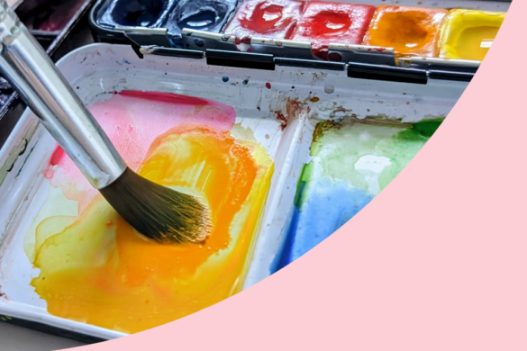 Easy Watercolor Ice Cream Cone Tutorial for Beginners