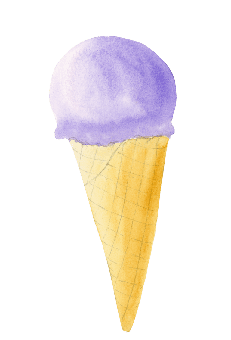 Easy Watercolor Ice Cream Cone Tutorial for Beginners